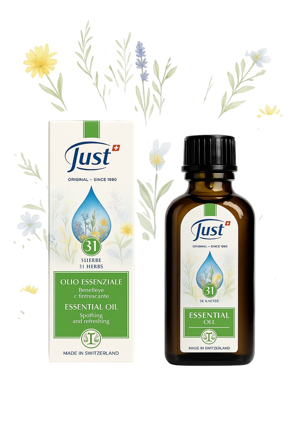 Just | Olej z 31 léčivých bylin 50 ml - Hubnutí - Detox - Krása